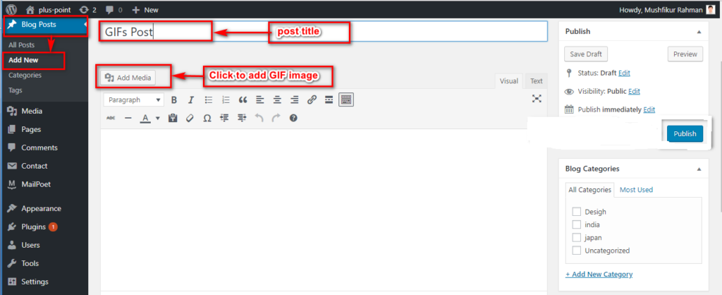 How to Add Animated GIFs in WordPress and GIF Tips - CodexCoder