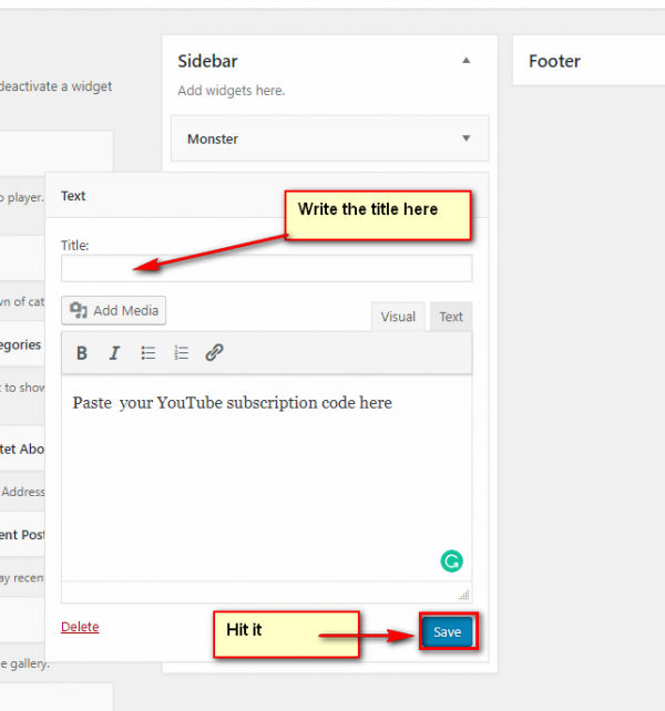 How To Add YouTube Subscribe Button In WordPress - CodexCoder